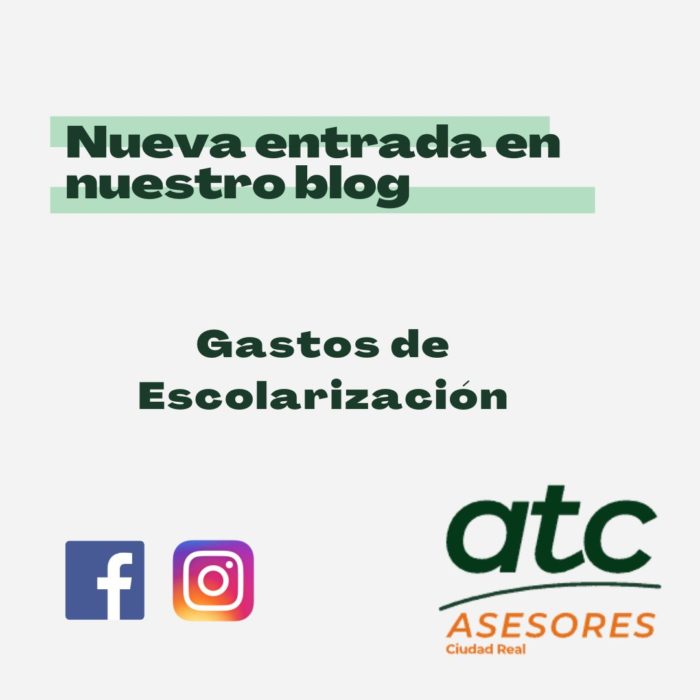 Gastos de Escolarización - ATC Ciudad Real Gastos de Escolarización - ATC Ciudad Real
